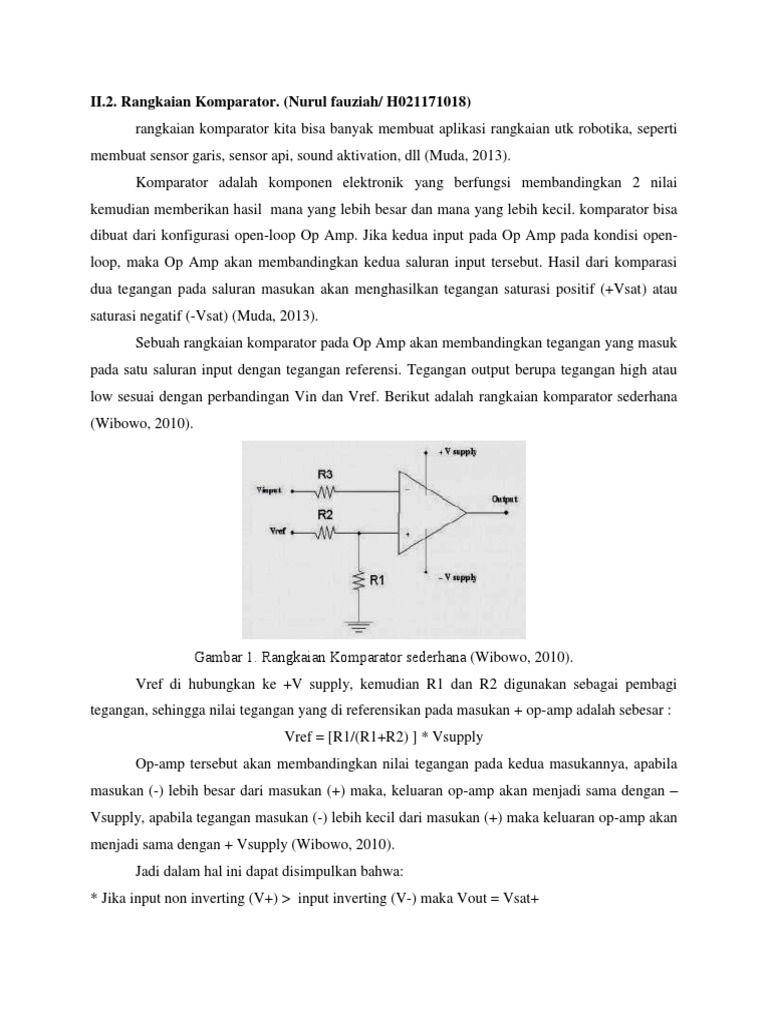 Rangkaian Komparator Docx