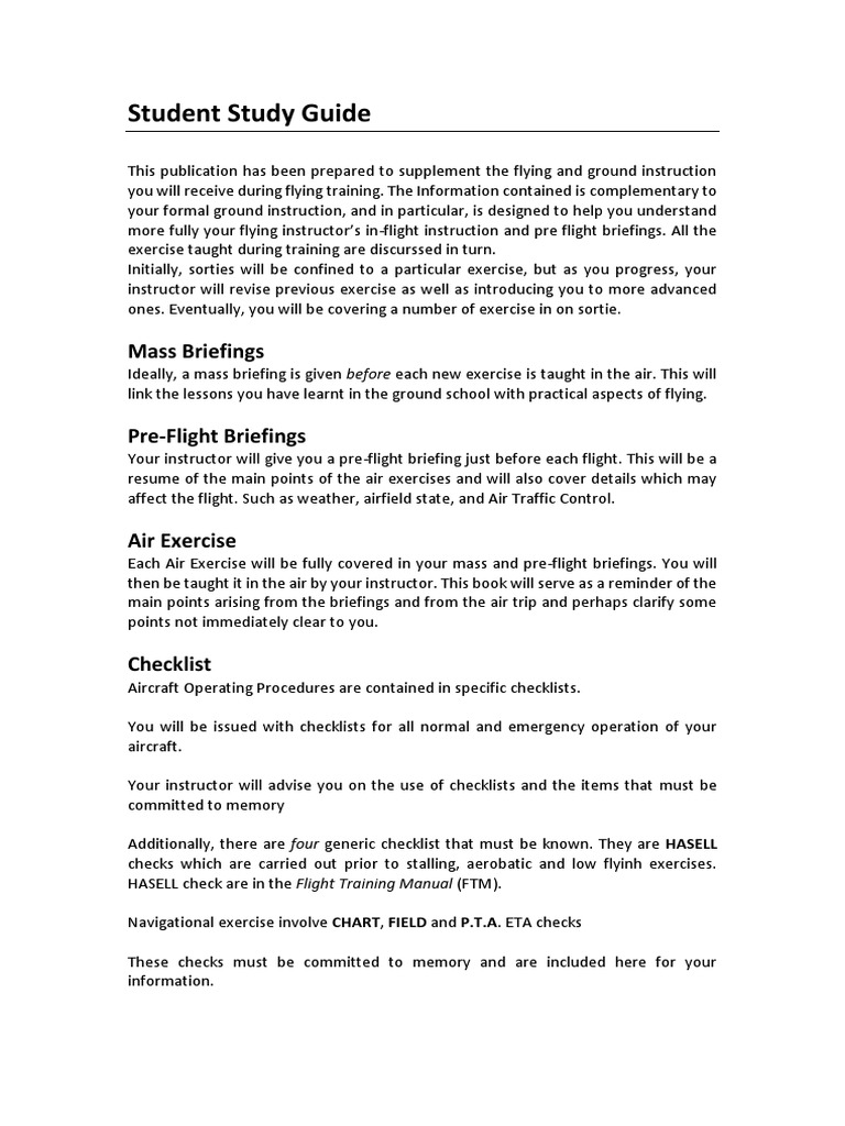 Flight Training Manual - Bab 1-10 | PDF | Stall (Fluid Mechanics) | Takeoff