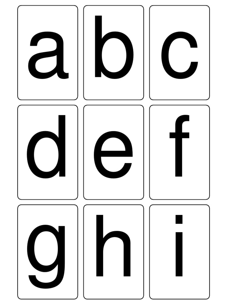 Abecedario en Minuscula Juego de Memoria | PDF