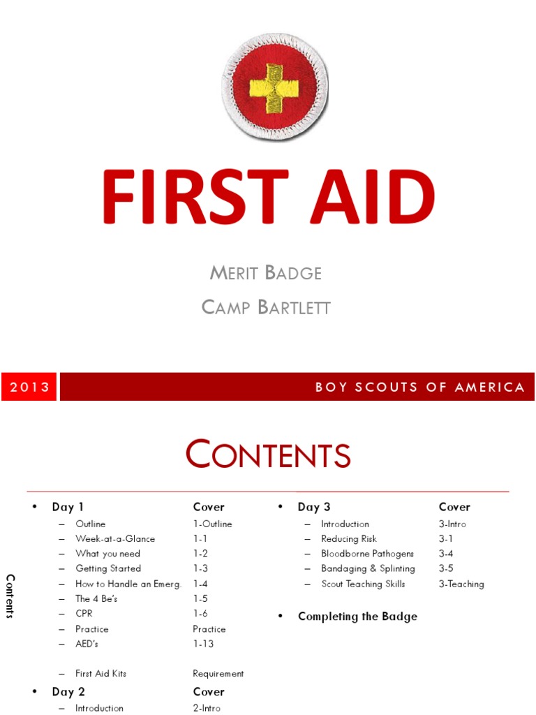 First Aid MB Bartlett Presentation | PDF | First Aid | Medical Specialties