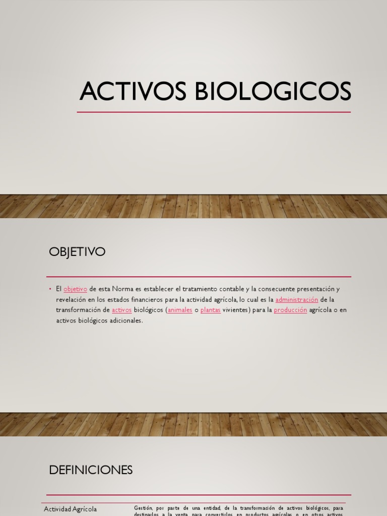 Activos Biologicos | PDF | Activo intangible | Agricultura