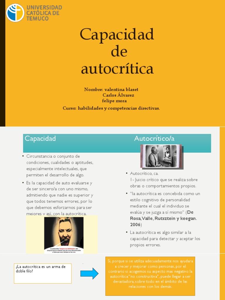 Capacidad Autocritica | PDF | Neurociencia | Ciencia cognitiva