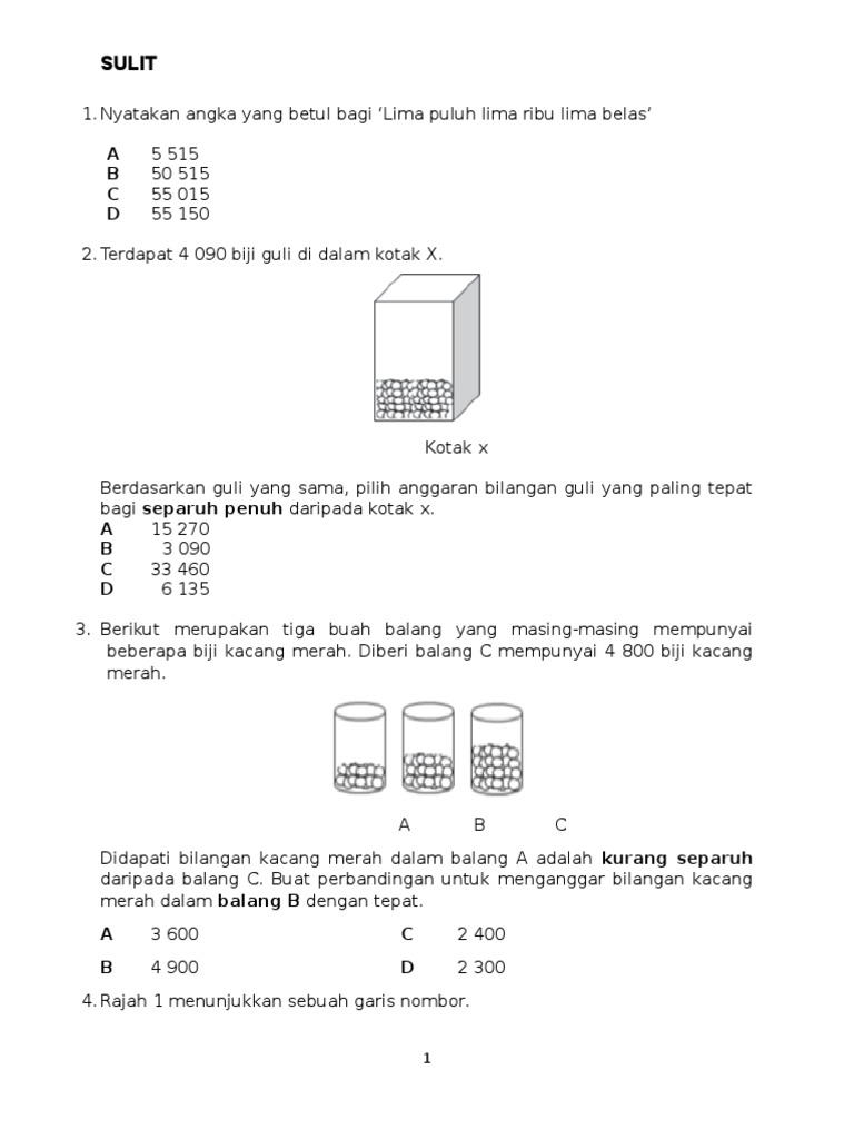 Soalan Math | PDF