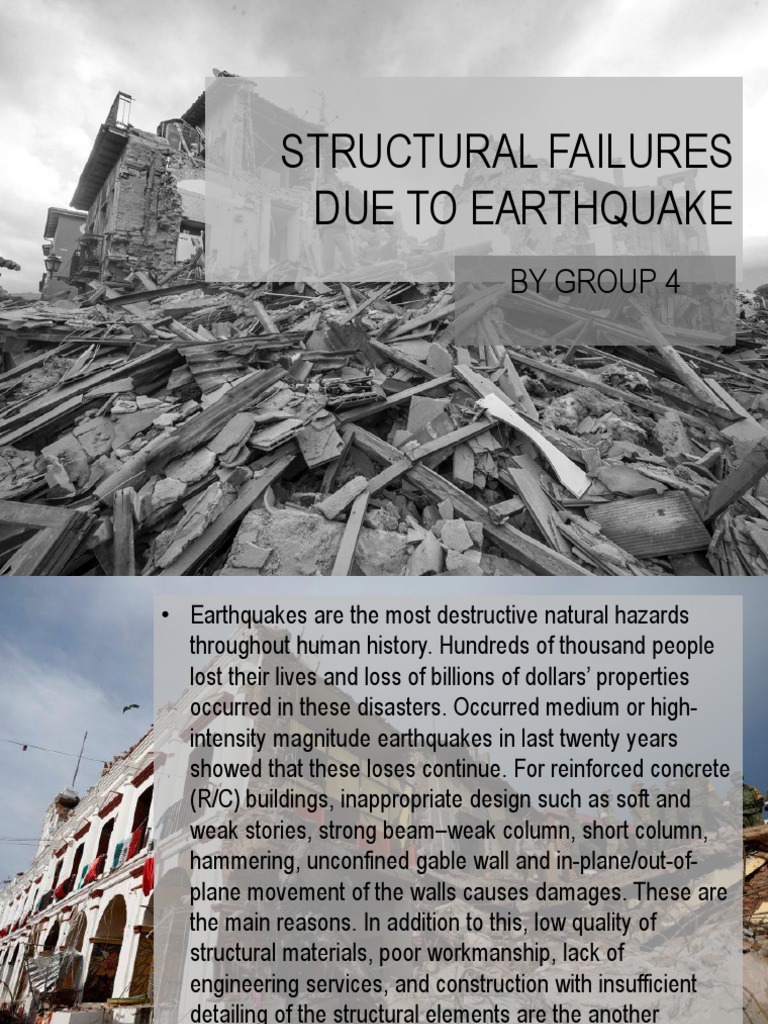 structural failures due to earthquake | Disasters | Civil Engineering ...
