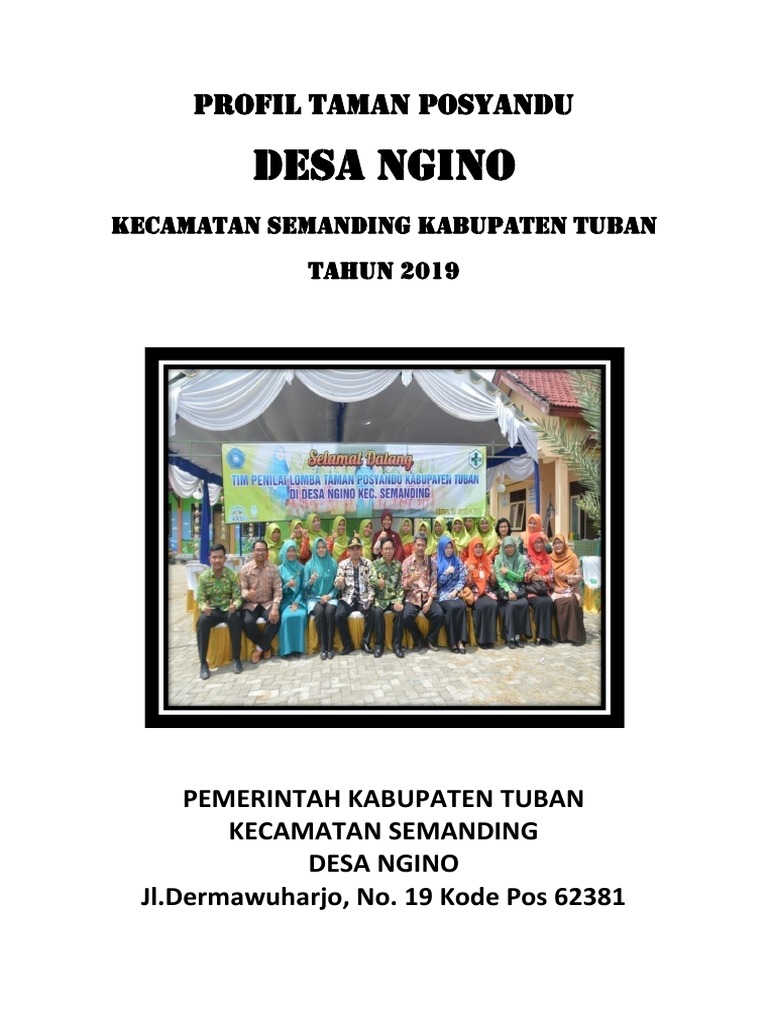Contoh Profil Taman Posyandu 2019 | PDF