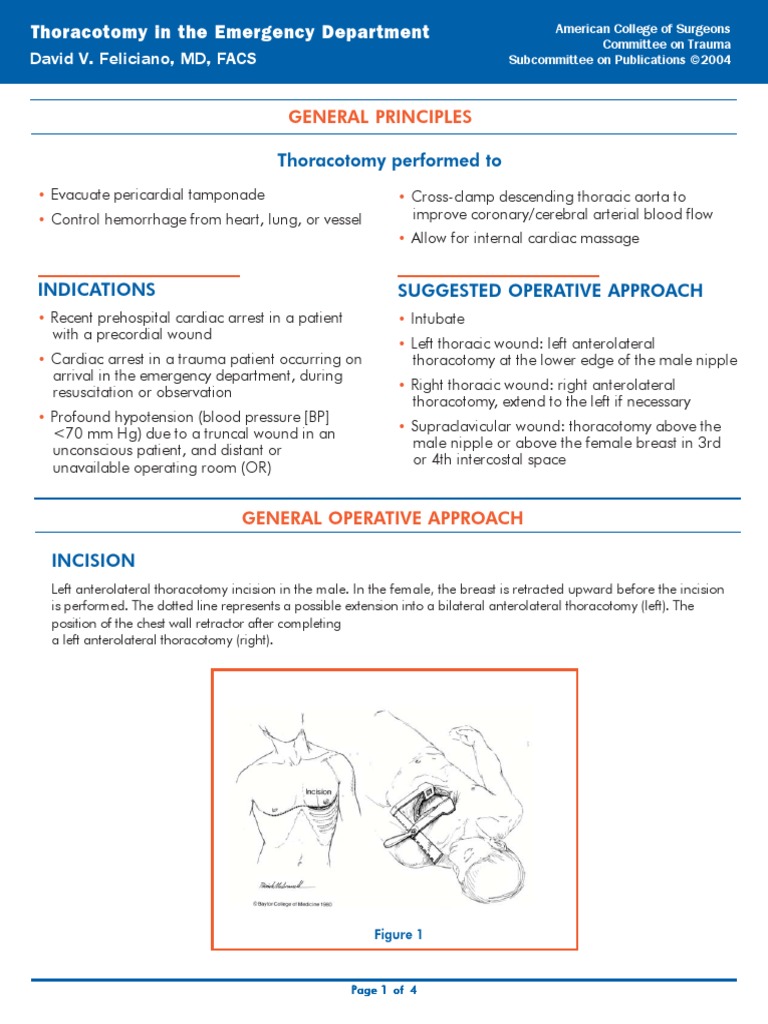 General Principles: Thoracotomy Performed To | PDF | Aorta | Heart