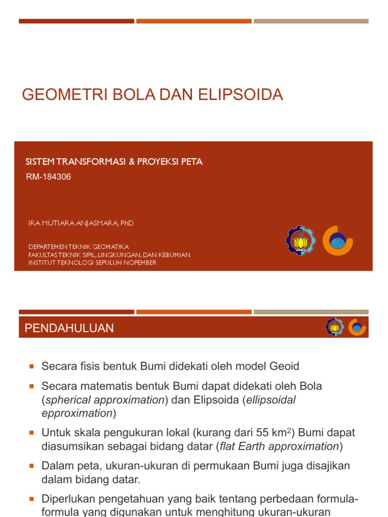 Geometri Bola Dan Elipsoida PDF | PDF