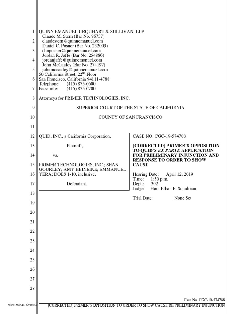 Primer Corrected PI Opp | PDF