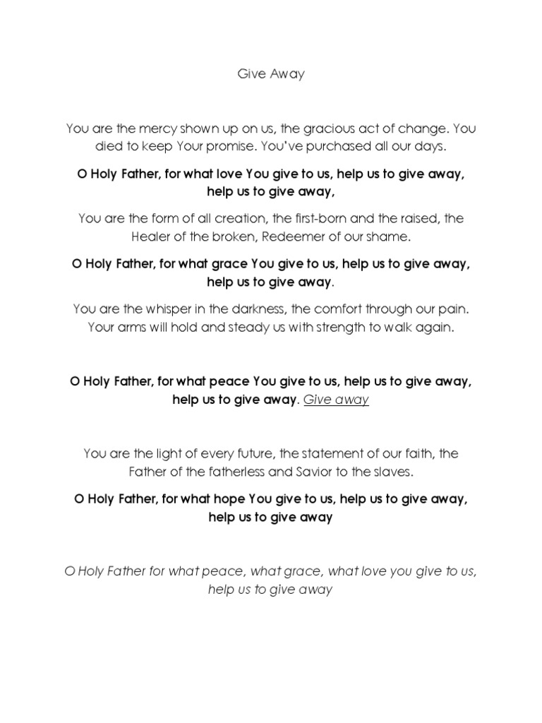 give-away-lyrics-pdf
