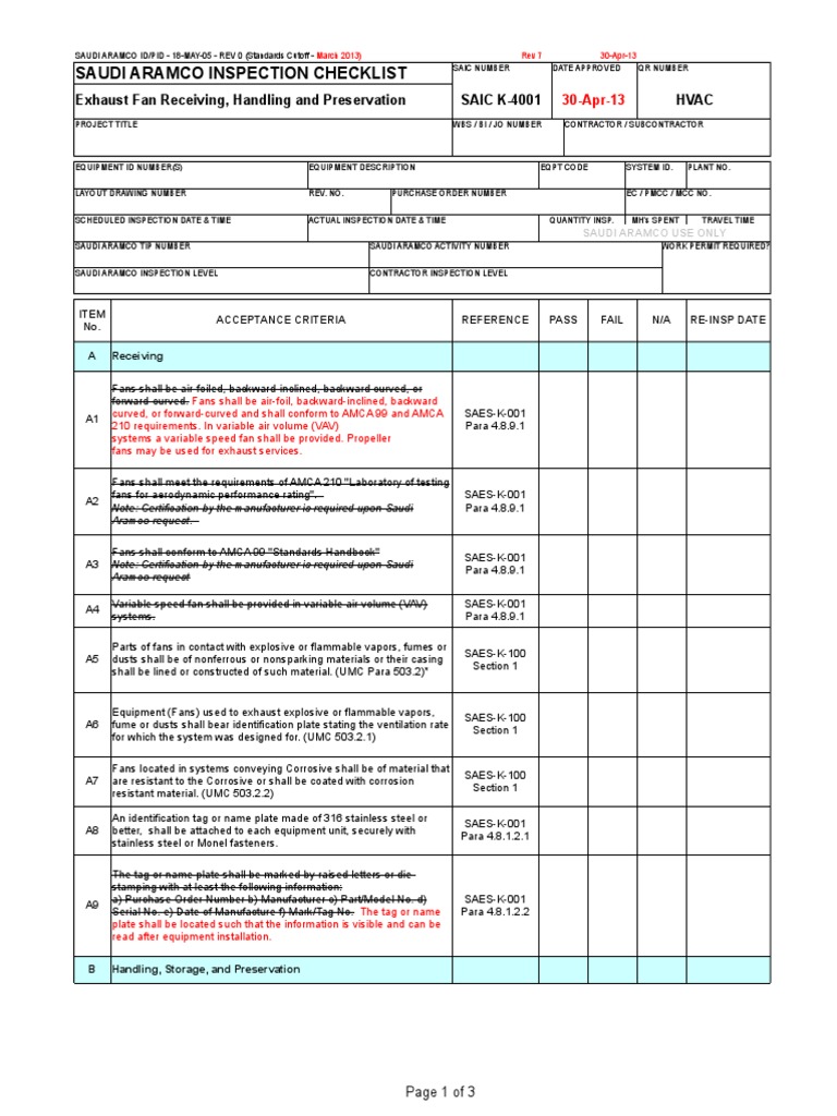 SAIC-K-4001 Rev 7 | PDF | Hvac | Building Engineering
