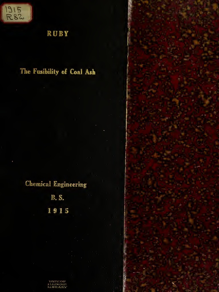 Fusibilityofcoal00ruby PDF | PDF | Furnace | Coal