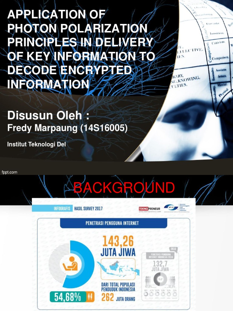 Application of Photon Polarization Principles in Delivery of Key ...