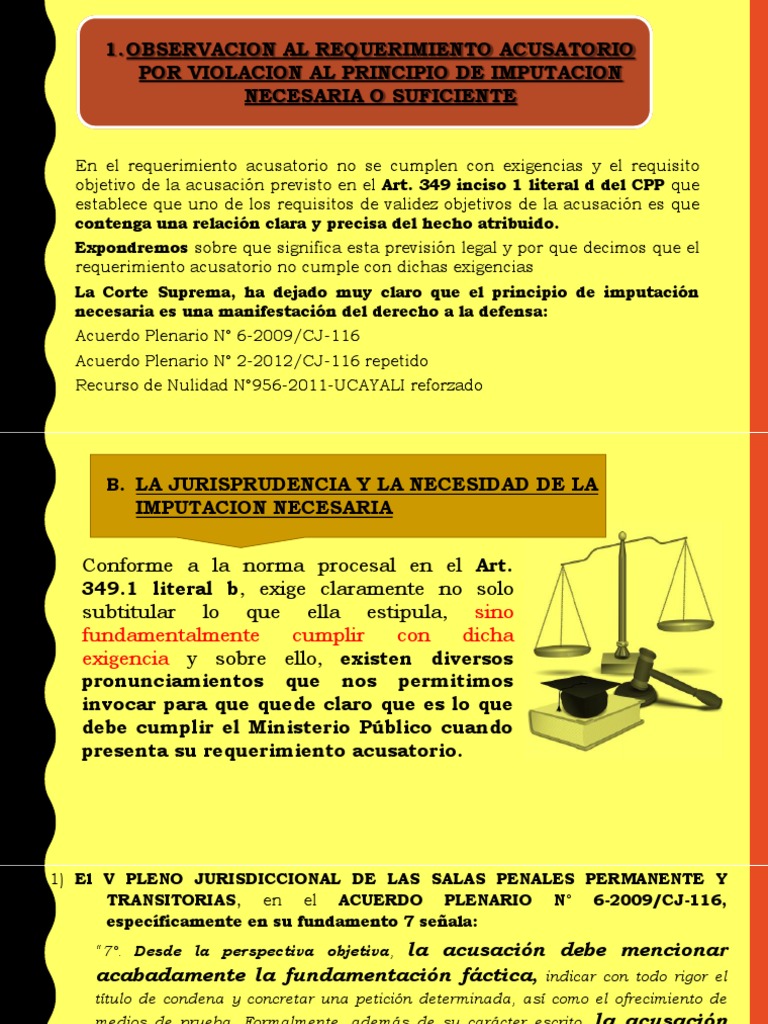 Observacion Acusacion Fiscal Audiencia Control Penal | Ley procesal ...