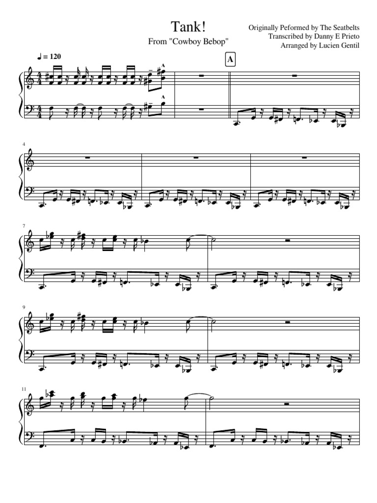 Tank For Piano | PDF