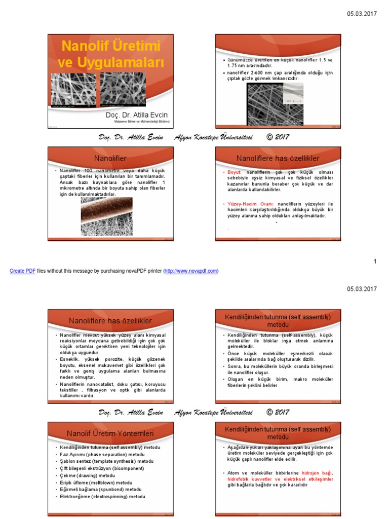 2 Nanolif Üretim Teknikleri | PDF