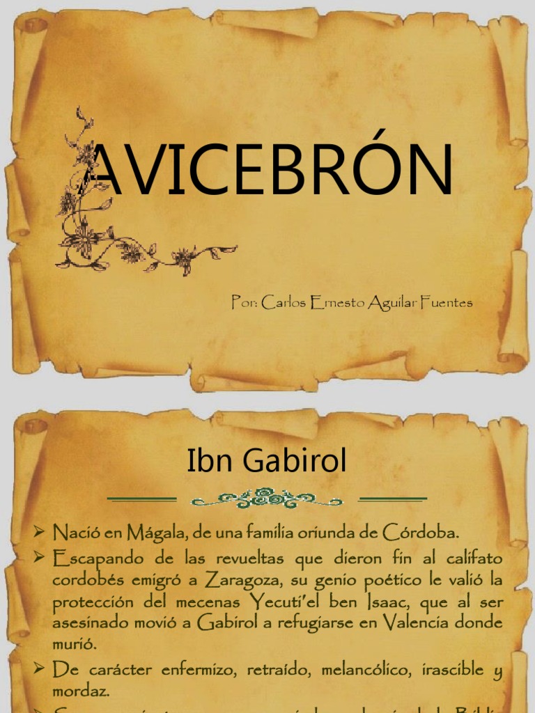 AVICEBRÓN | PDF | neoplatonismo | Metafísica