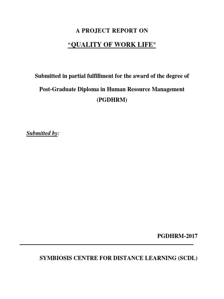 Project Report | PDF | Talent Management | Human Resource Management