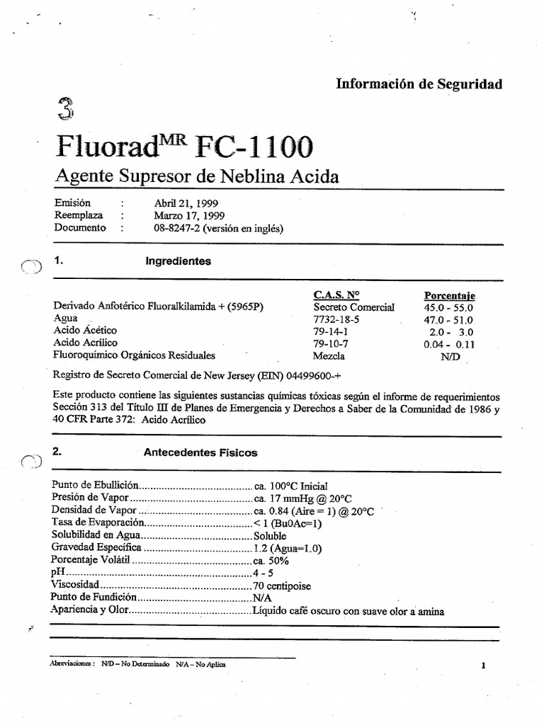 MSDS Fluorad-000050427 | PDF