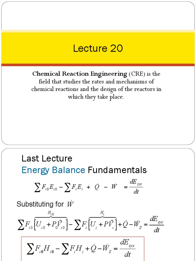 Chemical Reaction Engineering (CRE) Is The | PDF | Chemical Reactor | Heat