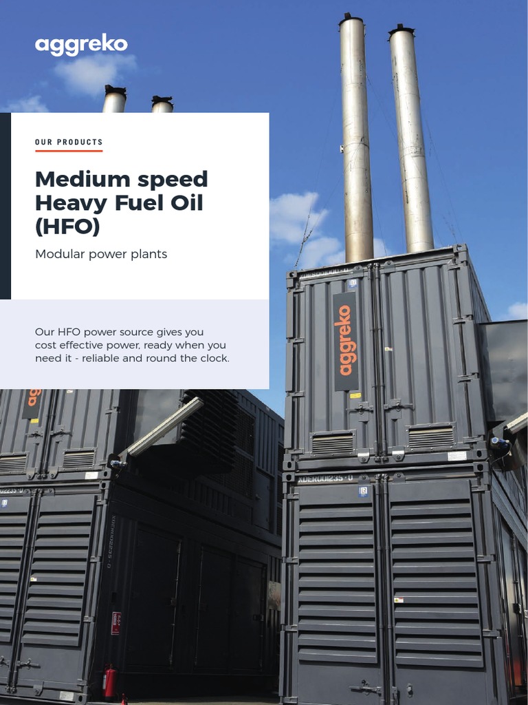 HFO Brochure - Low Res - 2 Page View | PDF | Fuel Oil | Power Station