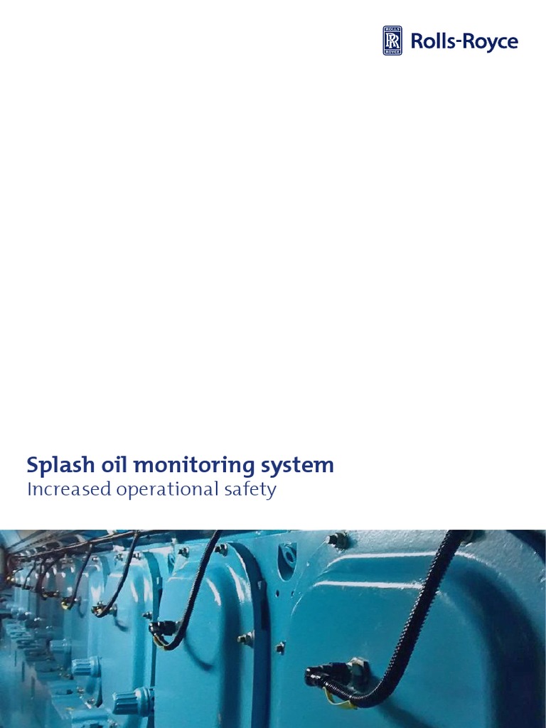 882 SplashOilmonitoringsystemRevB PDF | PDF | Bearing (Mechanical ...