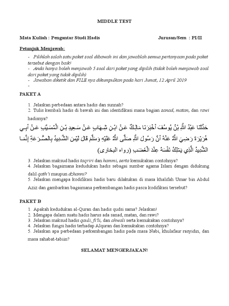 Jelaskan Perbedaan Antara Hadits Qauli Fi Li Dan Taqriri - Blog Soal