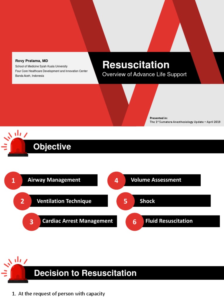 Resuscitation: Overview of Advance Life Support | PDF | Cardiopulmonary ...