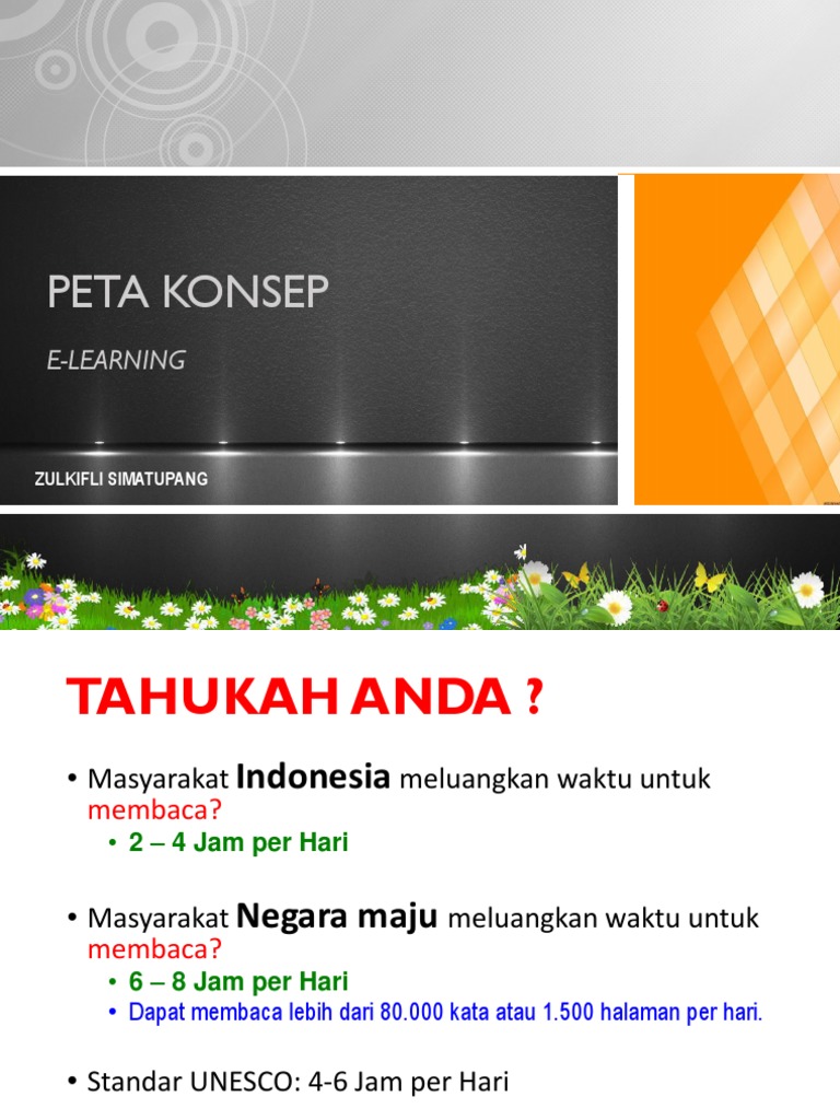 1 Peta Konsep e Learning | PDF | Komputer