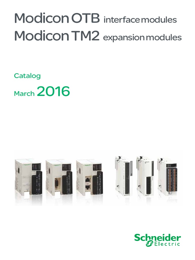 Modicon OTB Modicon TM2: Interface Modules Expansion Modules | PDF ...
