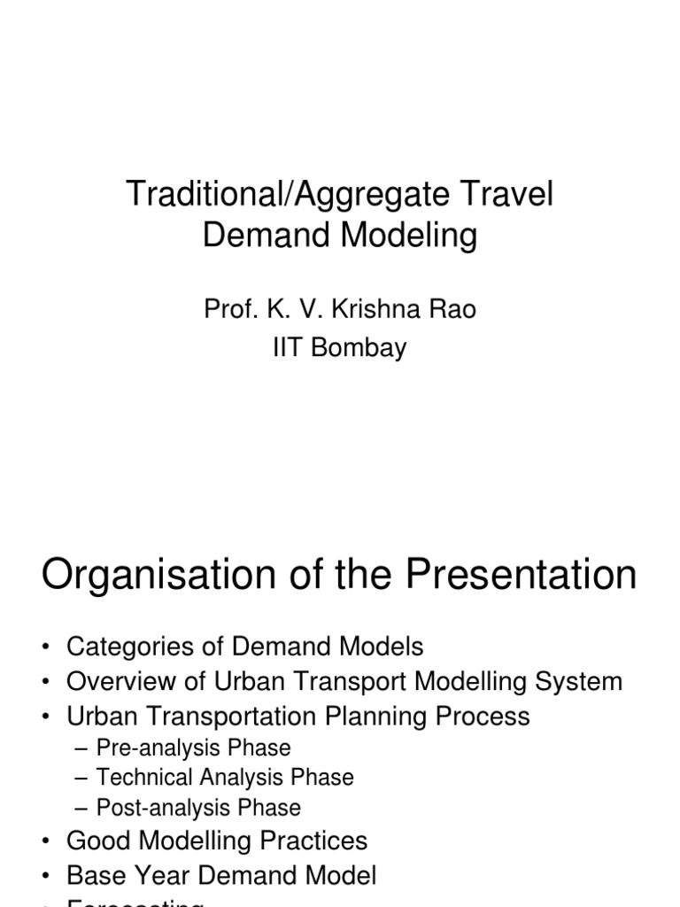 Urban Travel Demand Modeling Guide | PDF | Transport | Teaching Mathematics