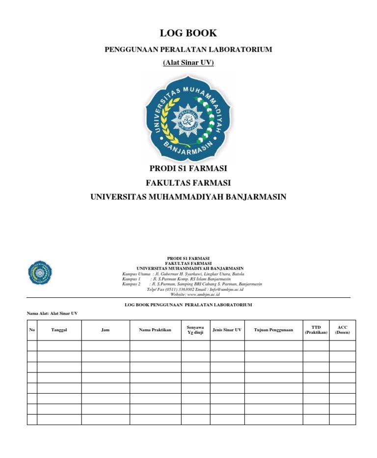 LOG BOOK Alat 1 | PDF