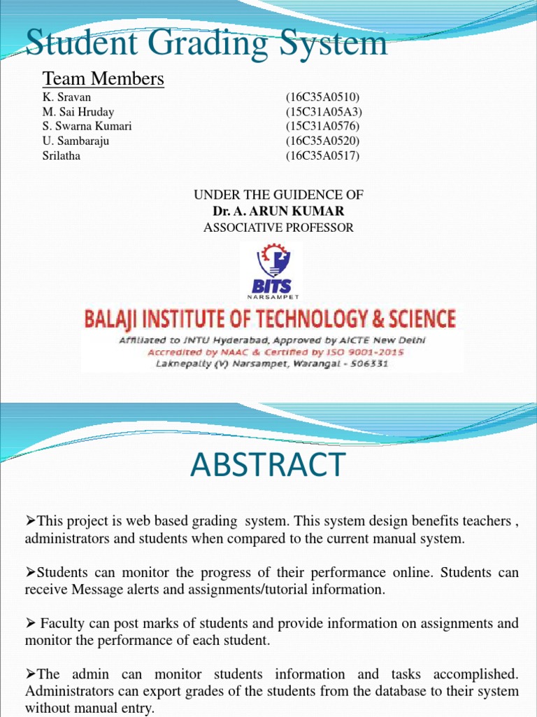 Student Grading System | PDF | Databases | Computing