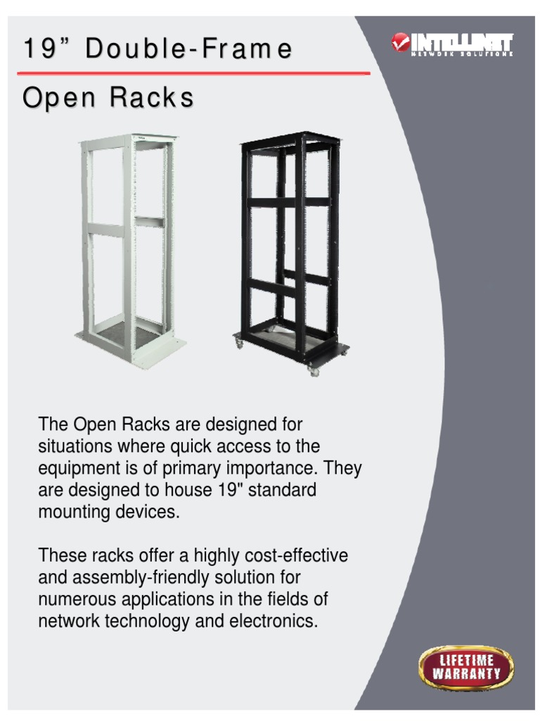 19 Inch Double Frame Open Racks | PDF