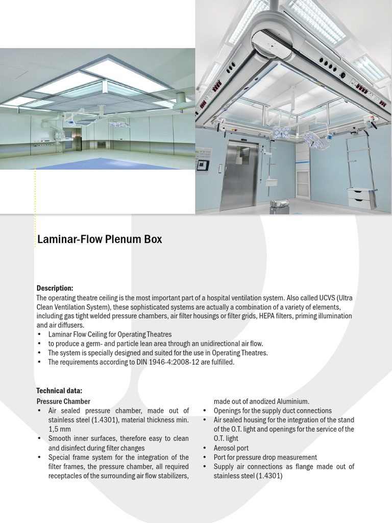 Laminar Flow Plenum Box PDF | PDF | Duct (Flow) | Mechanical Engineering