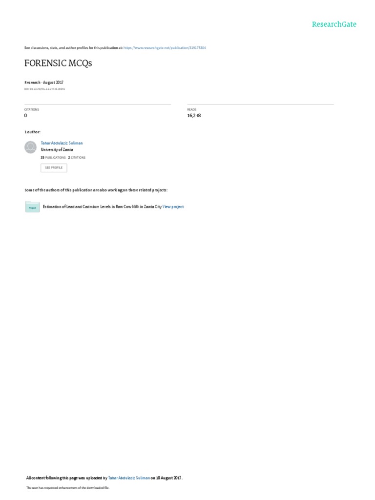 Forensic Mnemonics | PDF | Sepsis | Death