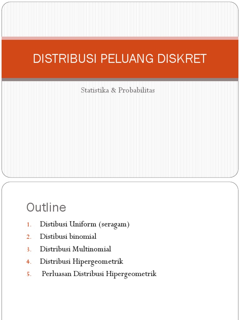 Distribusi Peluang Diskret | PDF