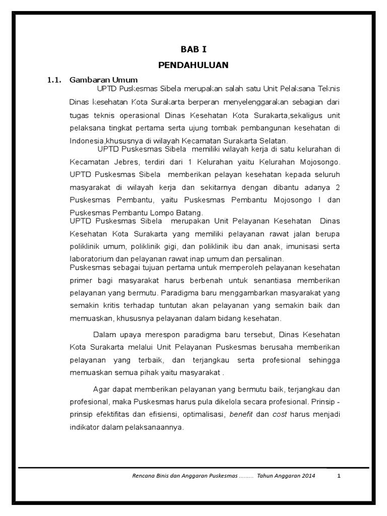 Contoh Rba Sibela | PDF