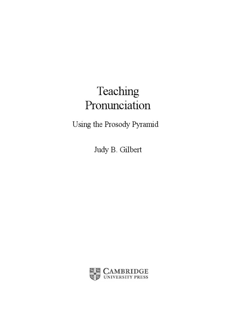 Gilbert Teaching Pronunciation | PDF | Stress (Linguistics) | English ...