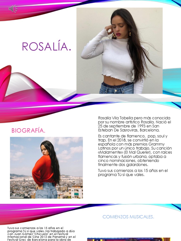 Rosalía: Éxitos y Trayectoria Musical | PDF | Música grabada ...