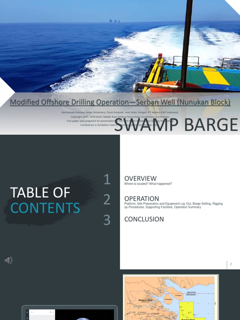 Offshore Swamp Barge | PDF | Offshore Drilling | Crane (Machine)