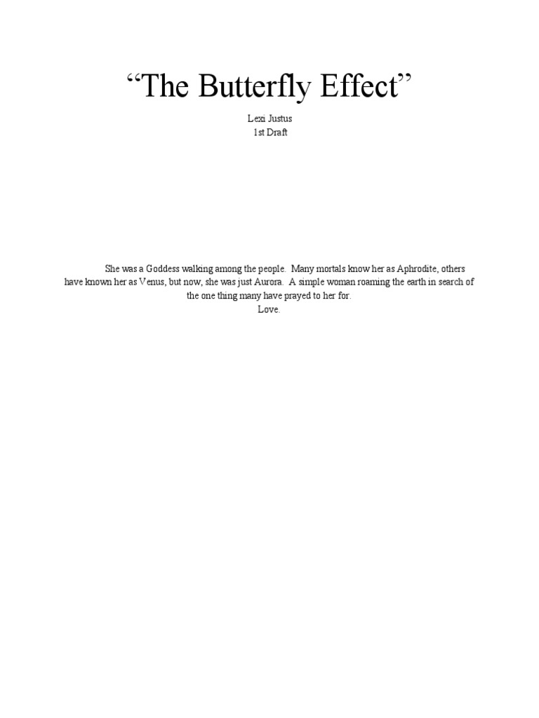 Butterfly Effect | PDF
