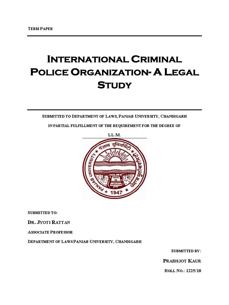 Interpol - Almost Final | Download Free PDF | Police | Crime & Violence