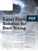 Duct Sizing (By Static Regain Method) | PDF | Classical Mechanics ...