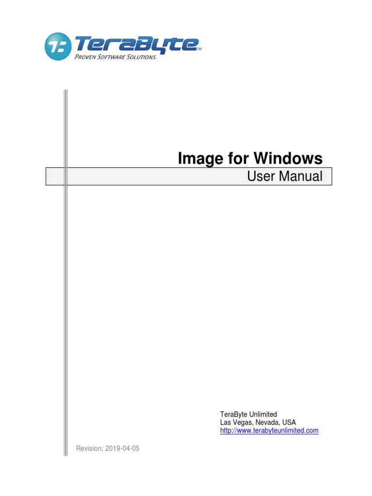 Image For Windows: User Manual | PDF | Booting | Microsoft Windows