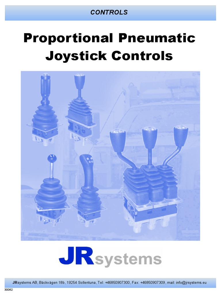 Proportional Pneumatic Joystick Controls | PDF | Valve | Mechanical ...
