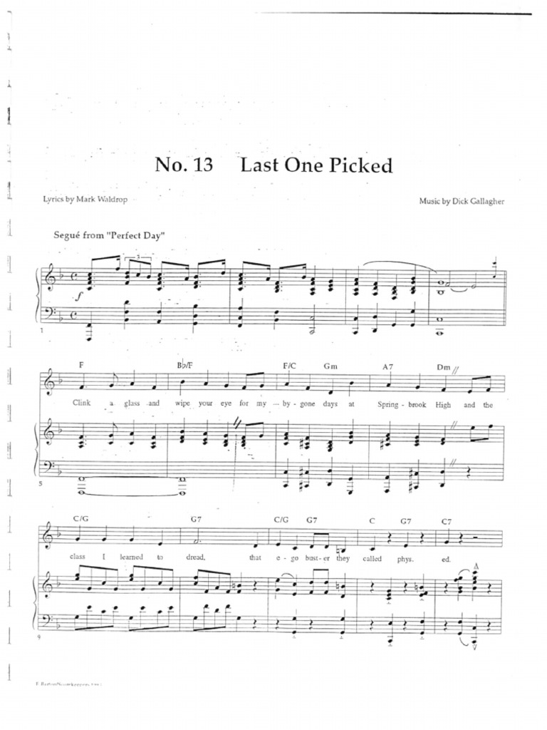 Last One Picked | PDF