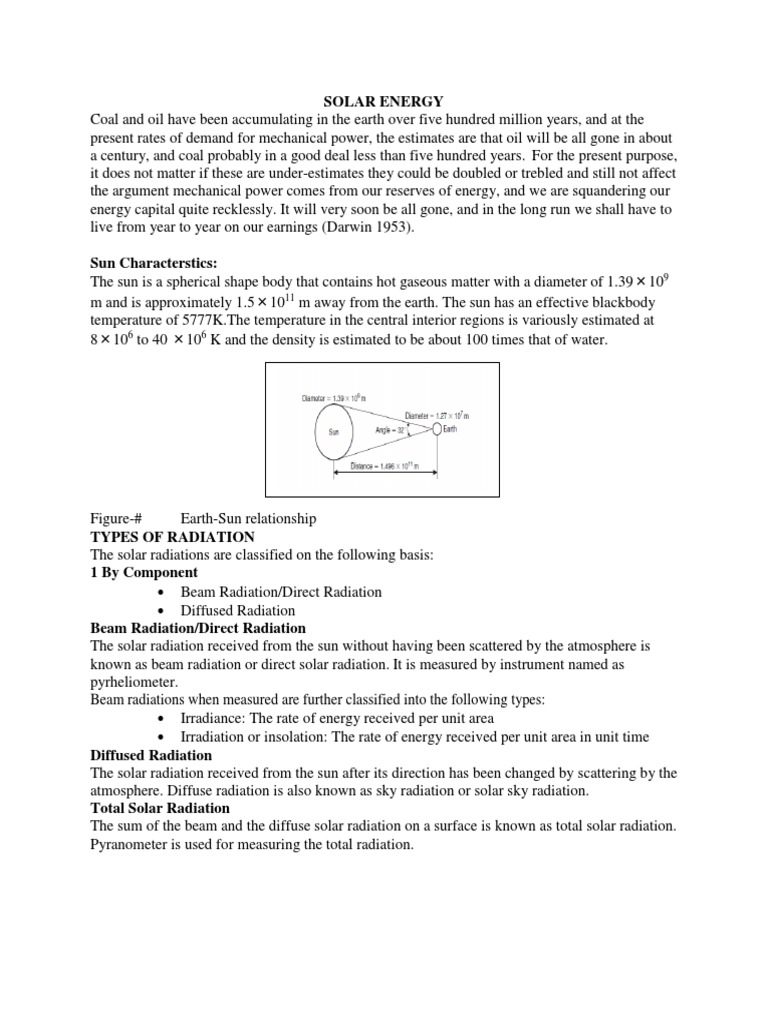 Solar energy: A sustainable alternative to fossil fuels | PDF | Earth ...