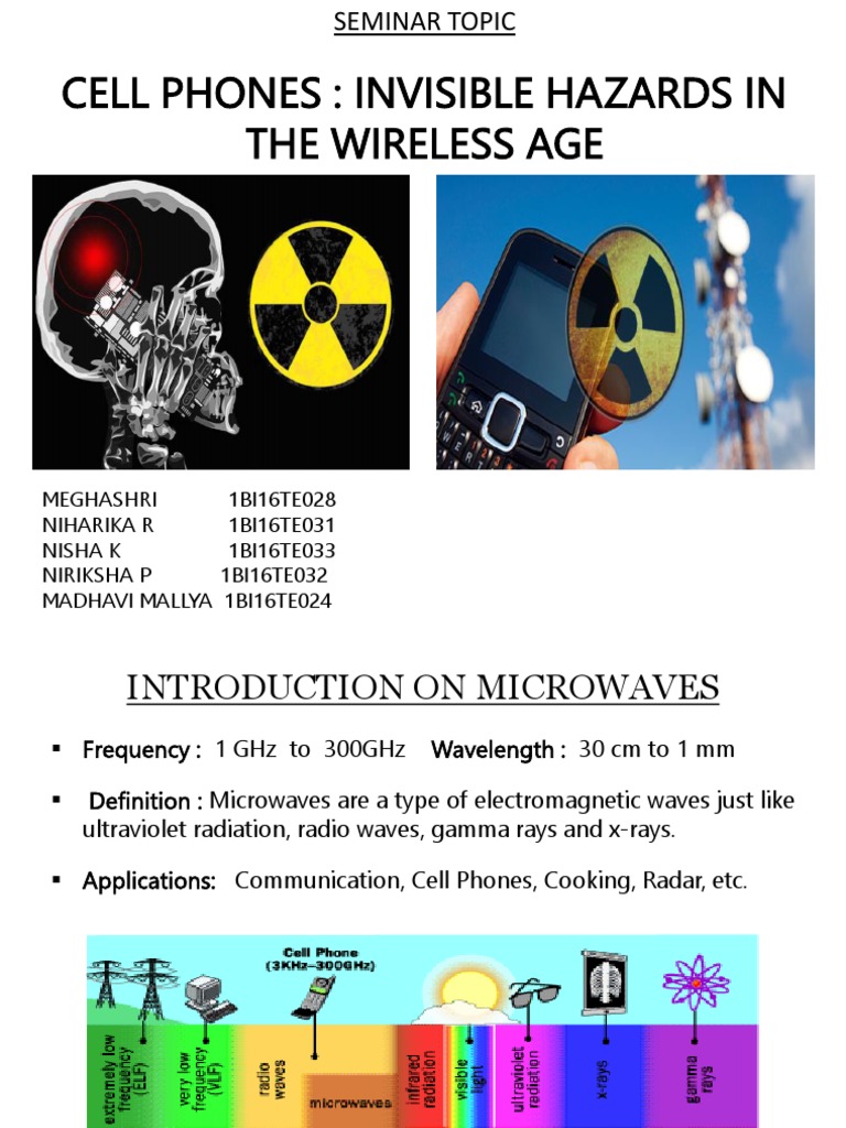 Cell Phones: Hidden Health Hazards | PDF | Microwave | Radio Wave