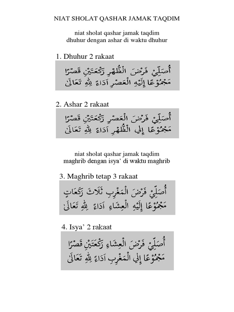 Niat Jamak Taqdim Maghrib Isya - AdonisropMunoz