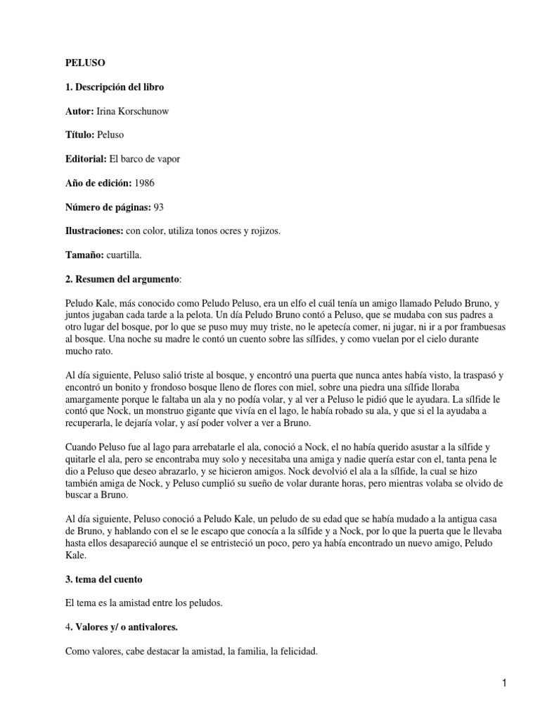 Peluso Irina Korschunow PDF | PDF | Ocio